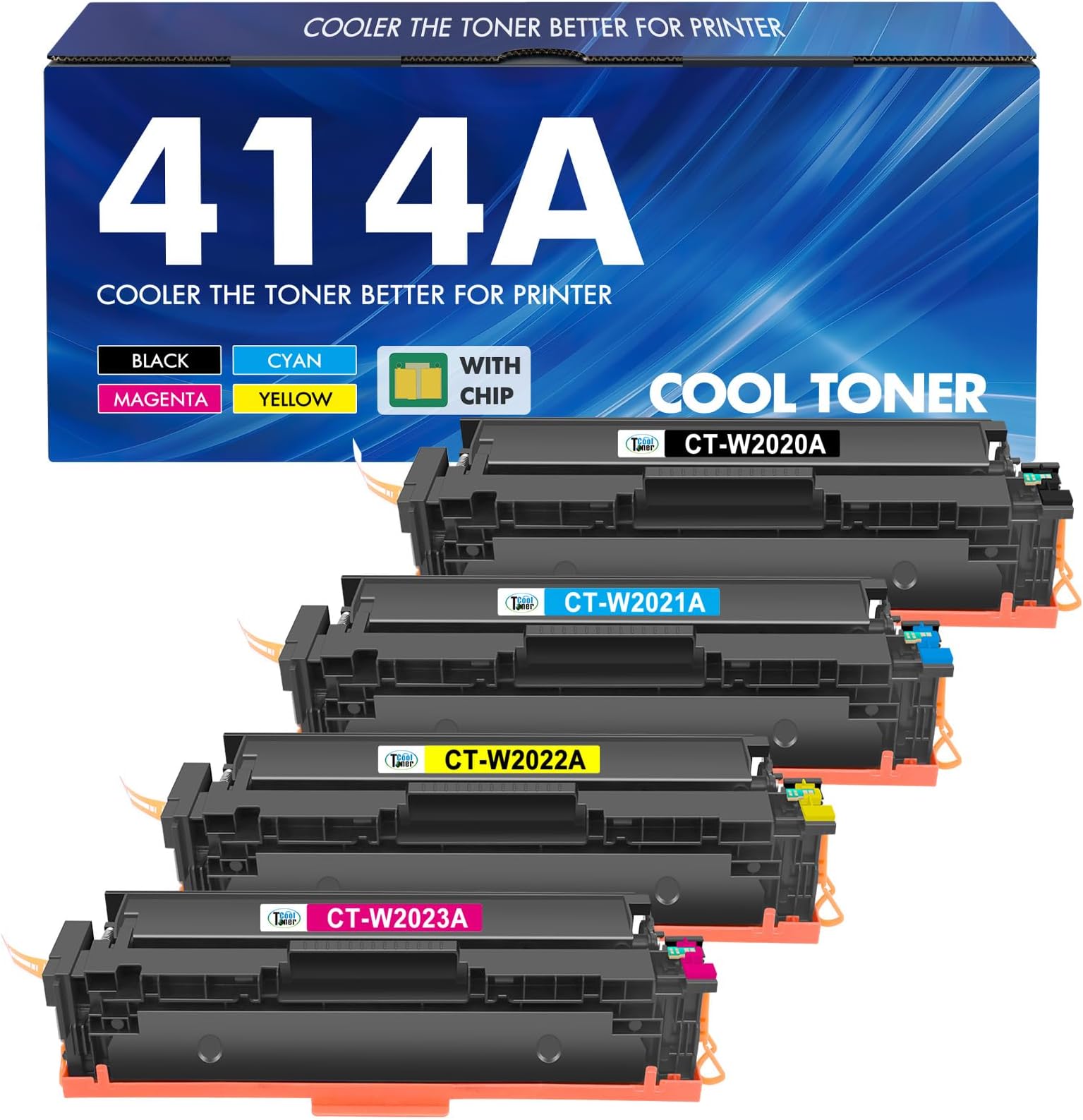 Amazon.com: HP 414A | W2020A | Toner Cartridge | Black - 2 Pack ...