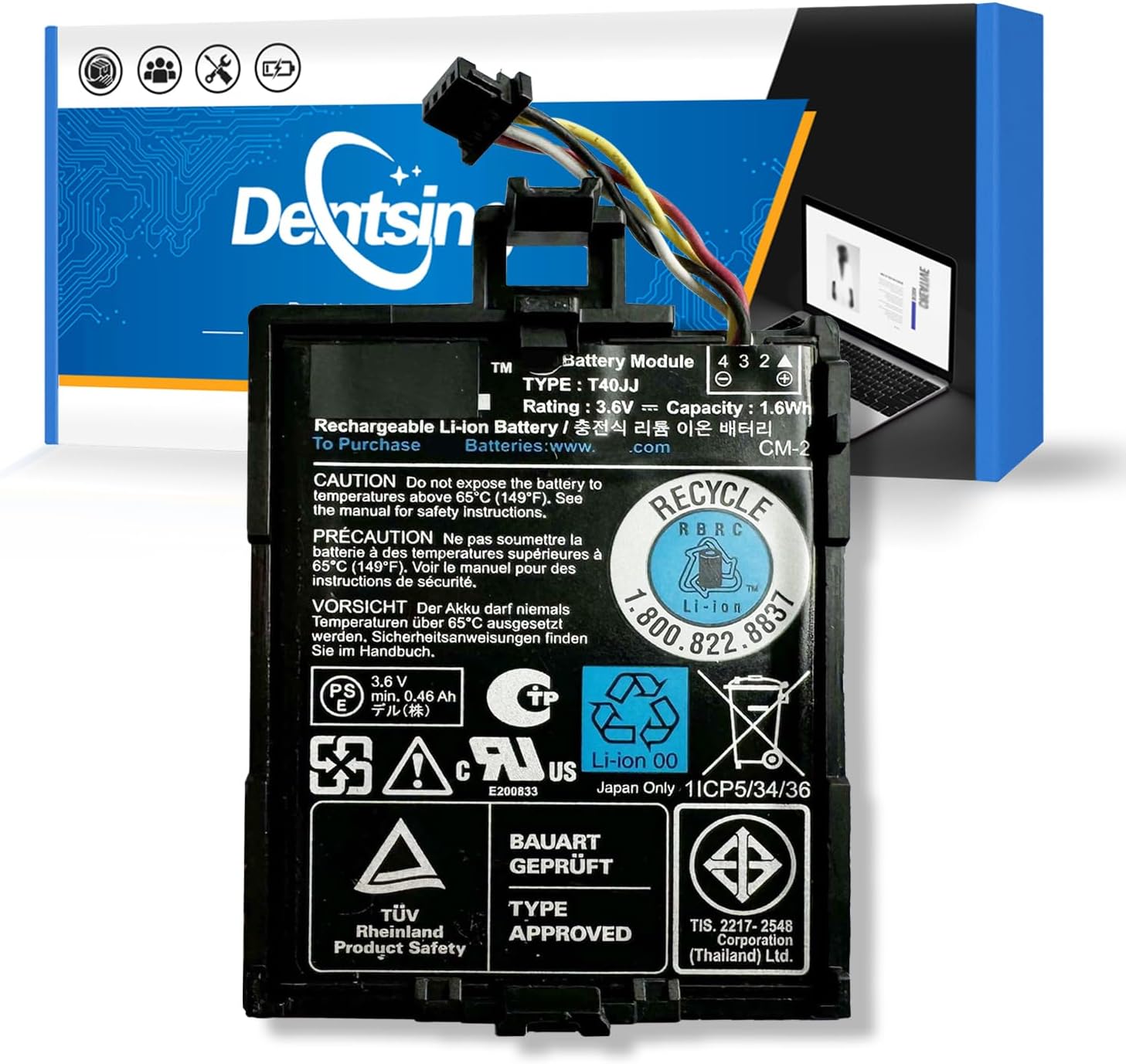 Amazon.com: Dentsing T40JJ Battery Compatible with Dell Perc Raid H710 ...