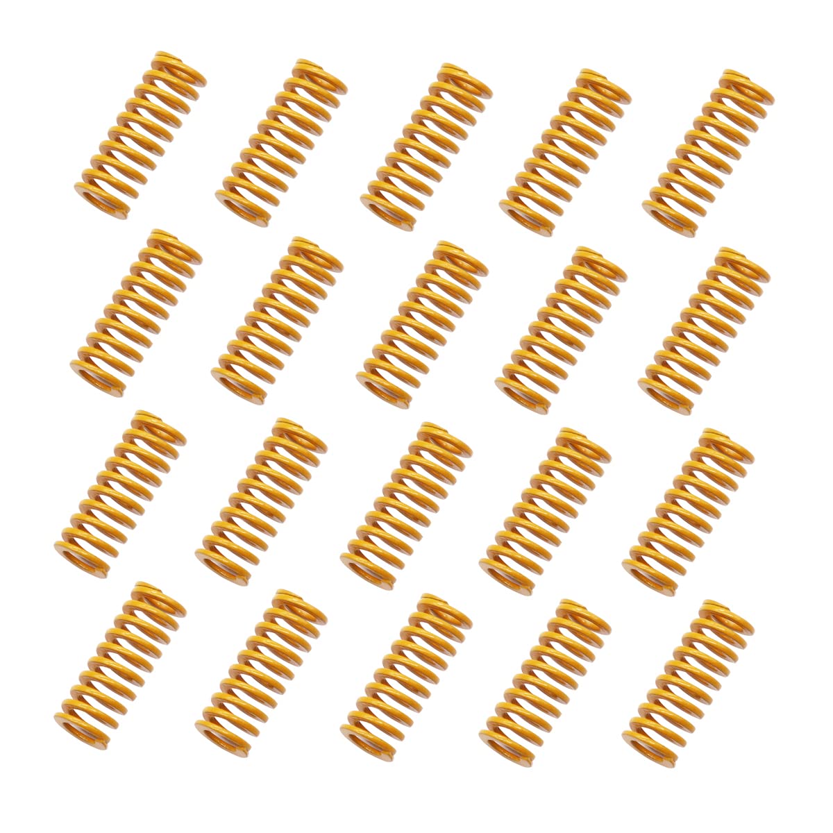 Ruibapa 20pcs Yellow 3D Printer Die Springs 8mm OD 20mm Long Light Load ...
