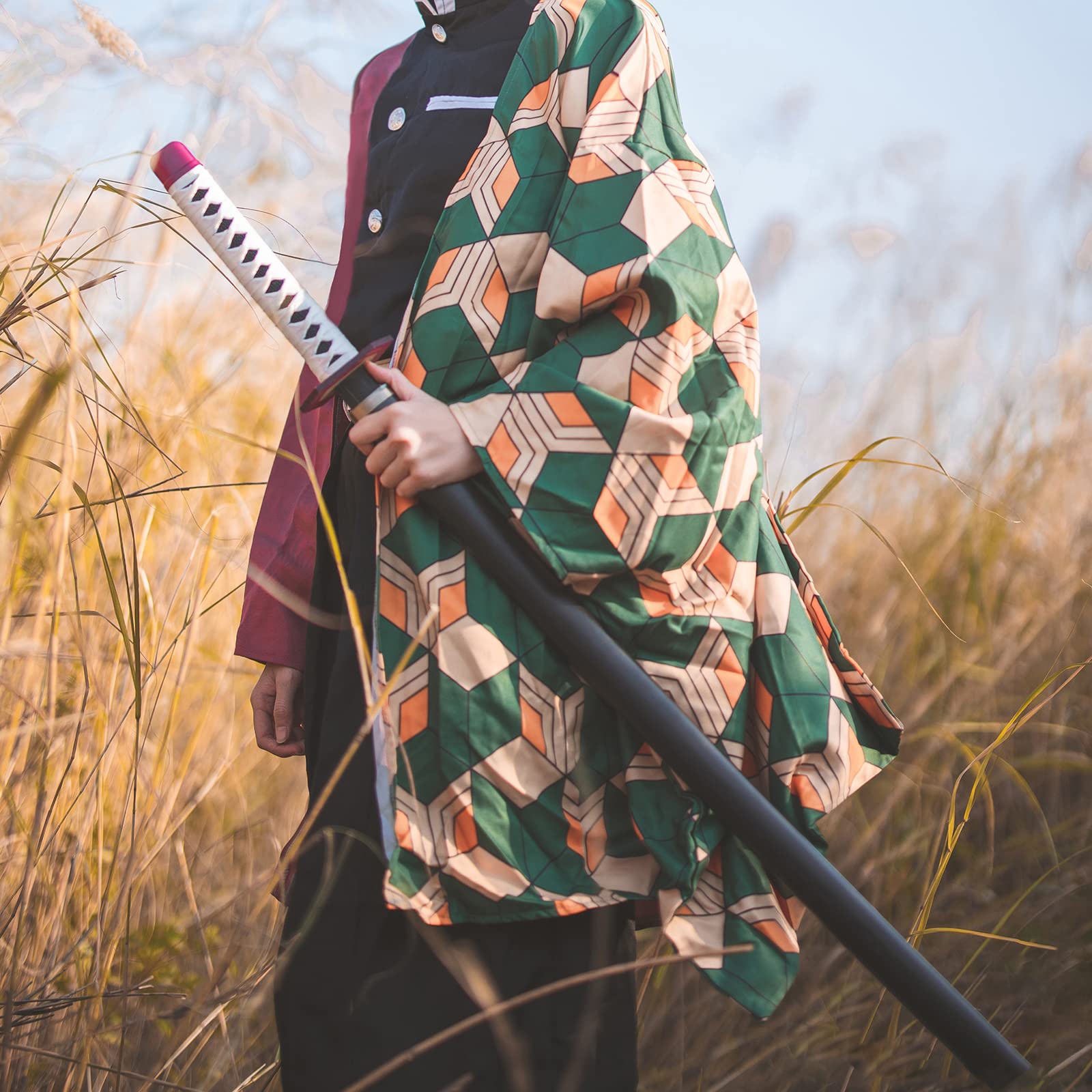 Buy CAITOU Demon Slayer Sword Real Japanese Anime Cosplay Swords ...