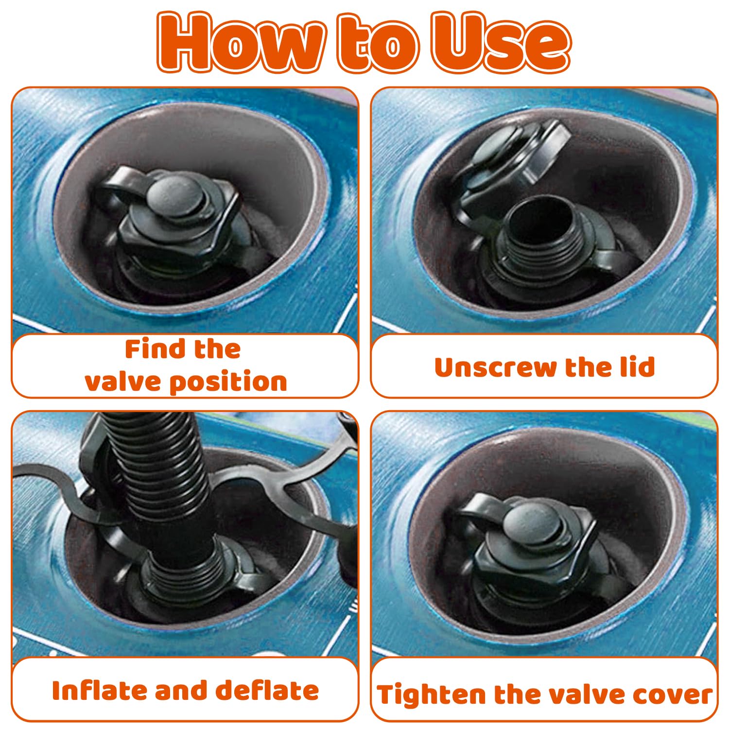 Snapklik.com : 2PCS Inflatable Boat Air Valve, Inflatable Boat ...