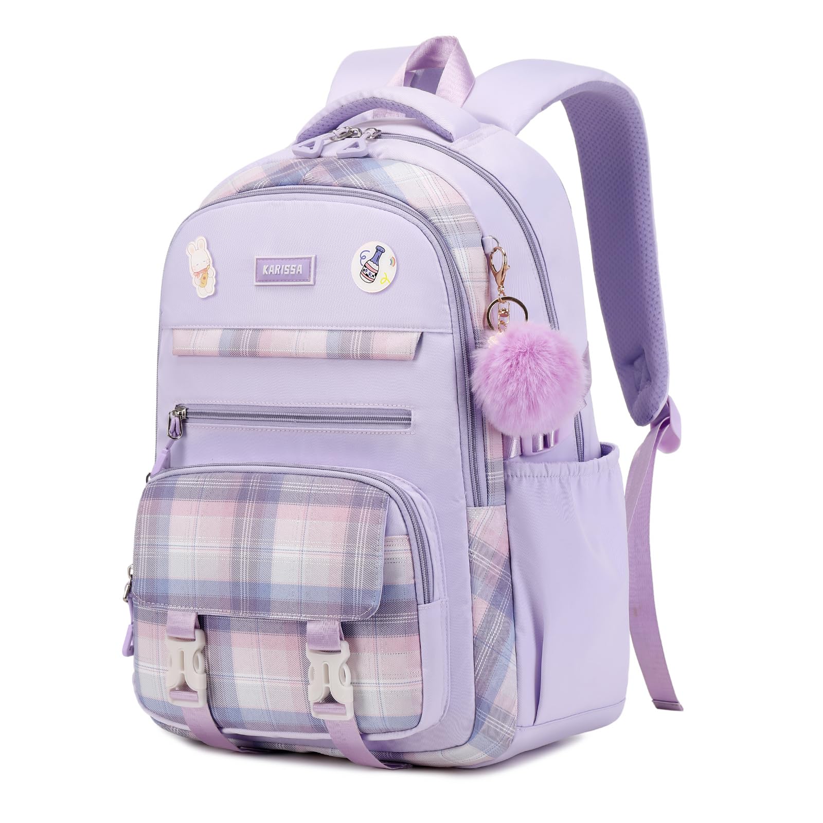 Amazon.com | ASKSKY Girls Backpack for School, Kawaii Bookbag for Teen ...
