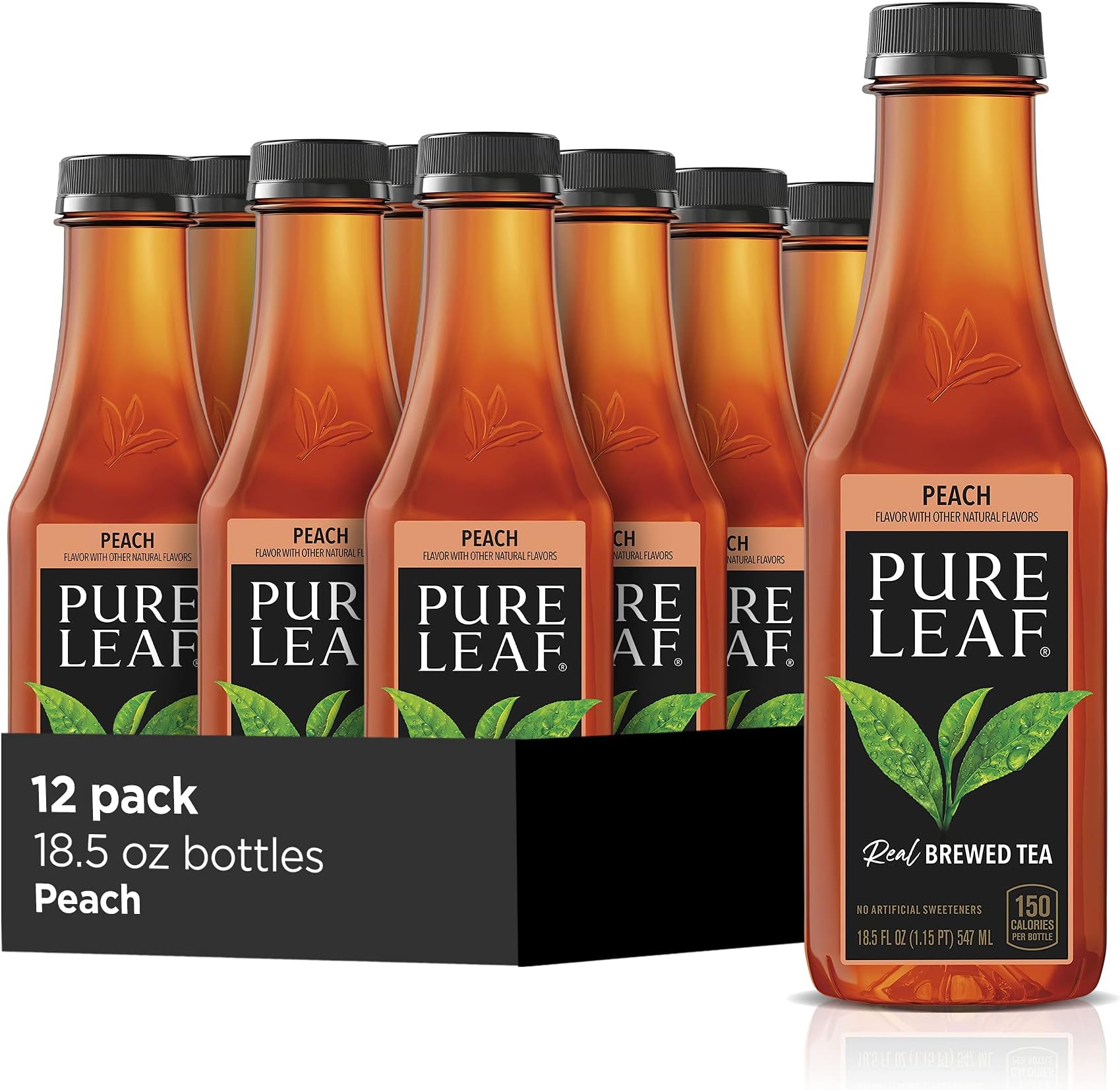 Amazon.com : Pure Leaf Iced Tea, Subtly Sweet Tea, Lower Sugar, 18.5 ...