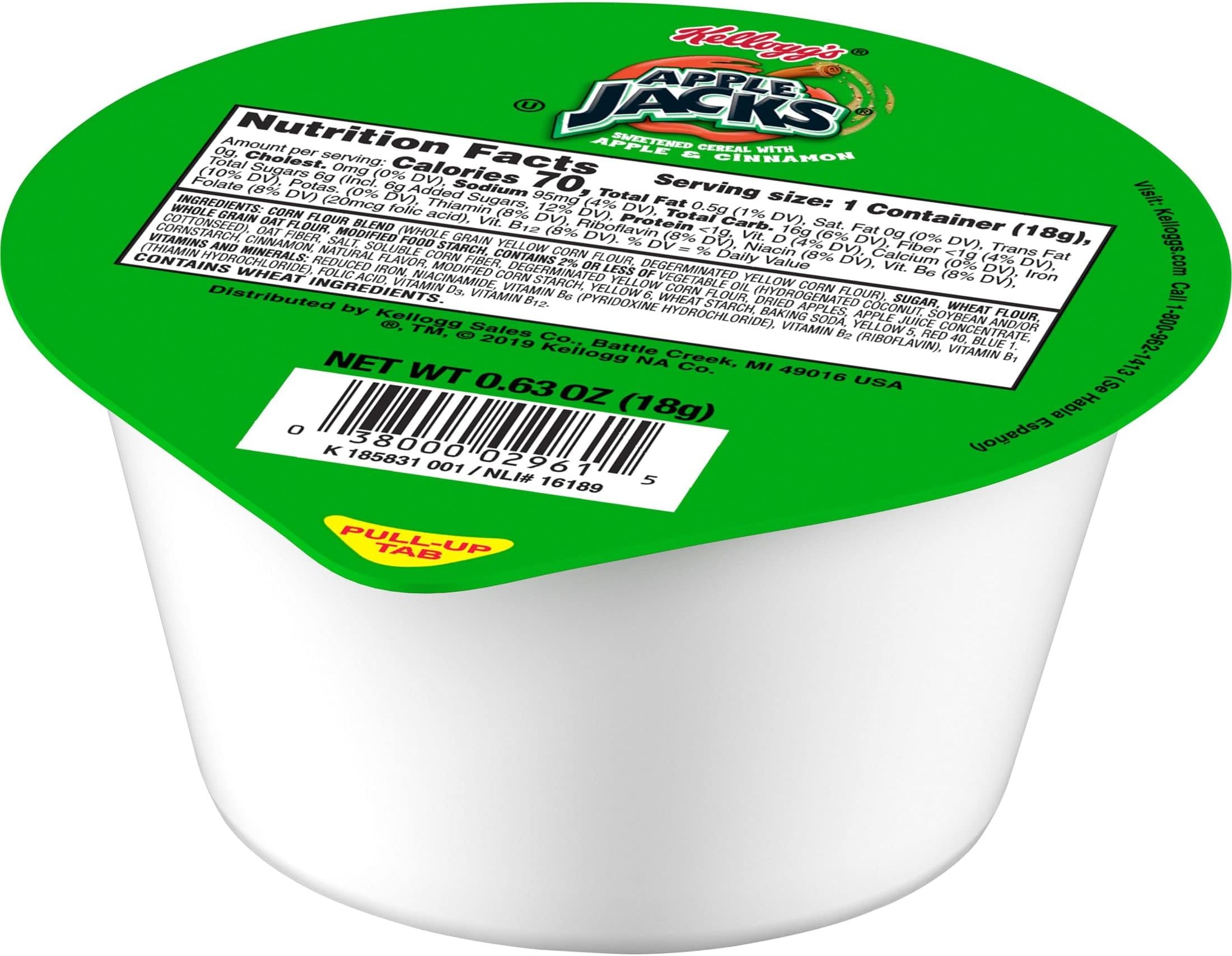 Amazon.com: Kellogg's Apple Jacks, Breakfast Cereal, Original, Good ...
