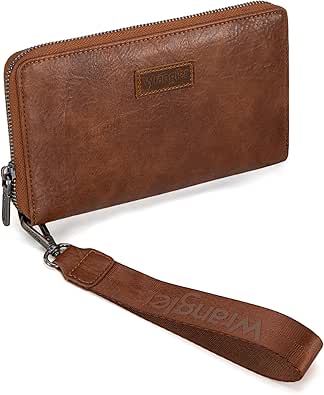 Wrangler Womens Wallet Leather Wristlet Long Purse Designer Clutch Large Capacity with Credit ...