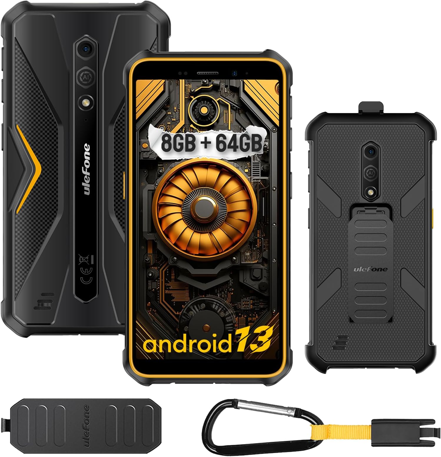 Ulefone Armor X12 Pro Telephone Protable Incassable Android 13, 8Go ...