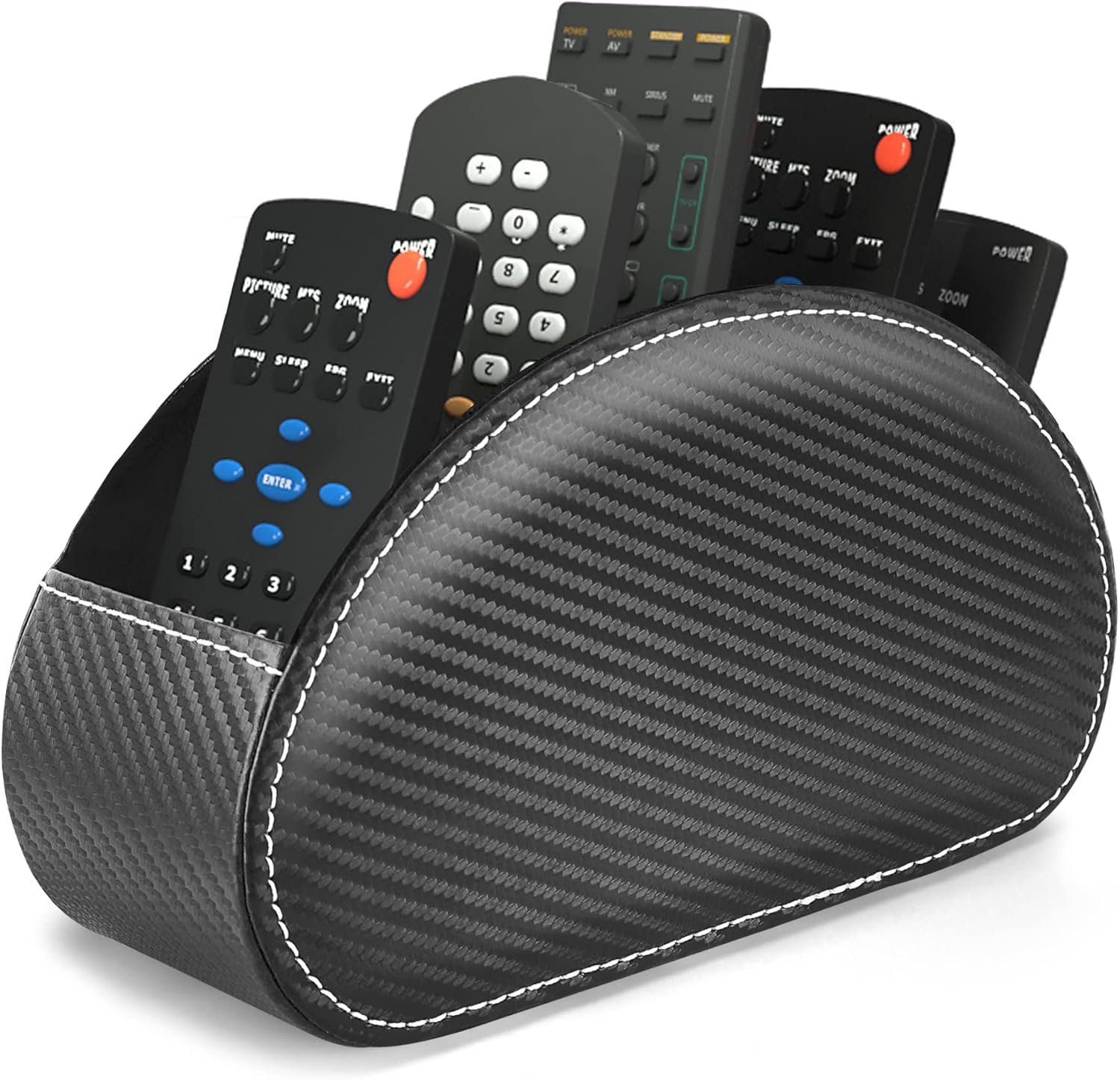 Amazon.com : lizimandu Remote Control Holder, PU Leather Remote Caddy ...