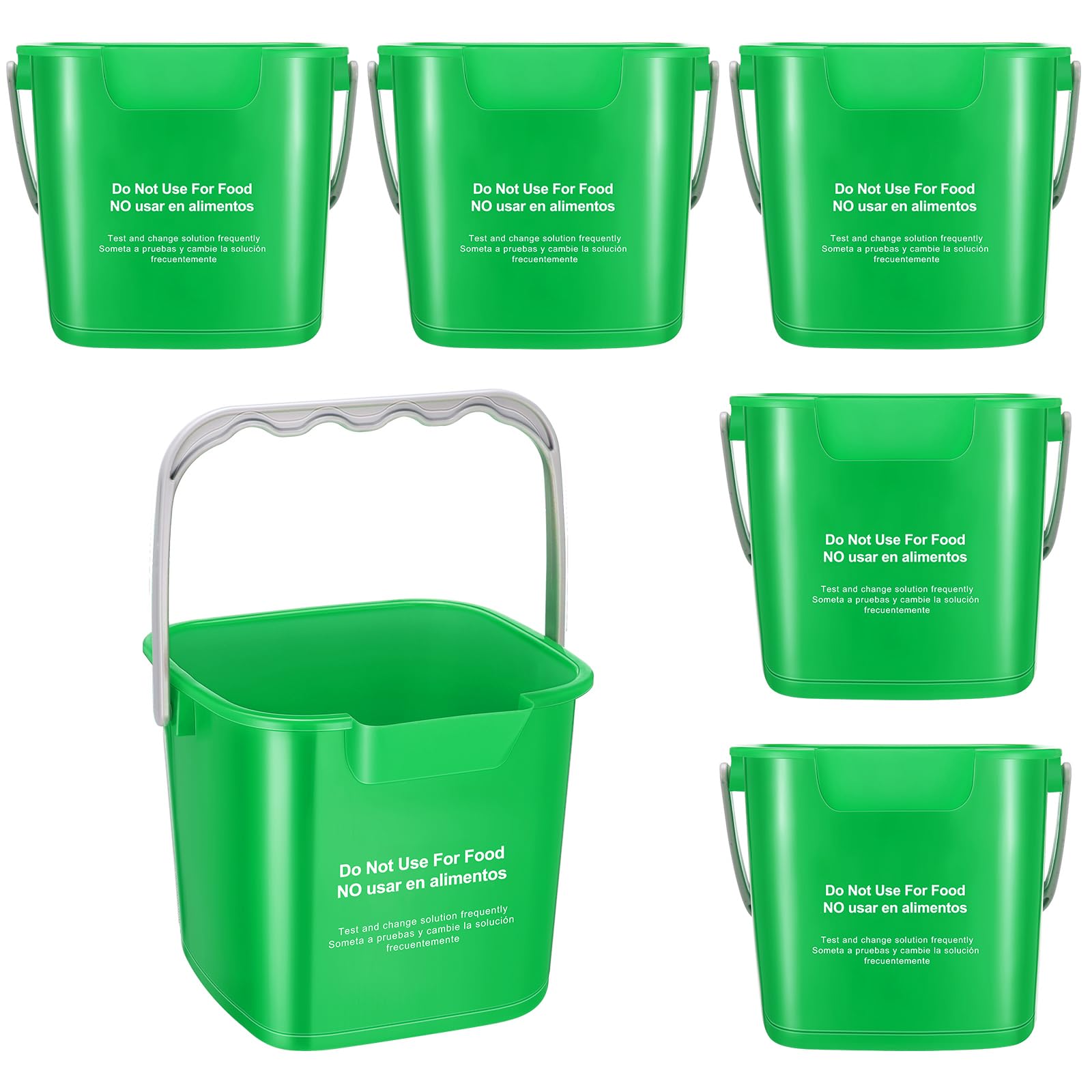 Snapklik.com : Roshtia 6 Pcs 3 Quart Cleaning Bucket Small Sanitizing ...