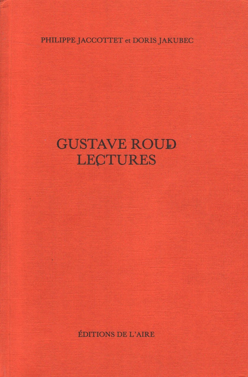 GUSTAVE ROUD - LECTURES: JACCOTTET, PHILIPPE: 9782881082283: Amazon.com ...