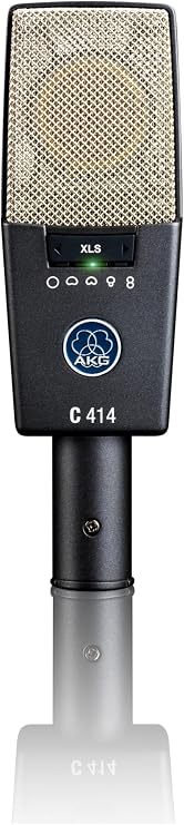 Amazon.com: AKG Pro Audio Condenser Microphone, XLR, Black, C414 ...