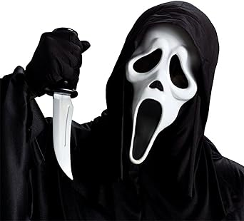 Amazon.com: Fun World Scream Mask & Horror Knife : Clothing, Shoes ...
