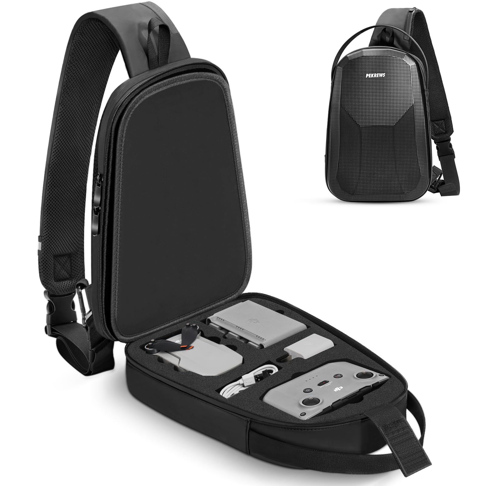 Amazon.com: PEKREWS DJI Mini 2 SE Case, Waterproof Hard Carrying Case ...