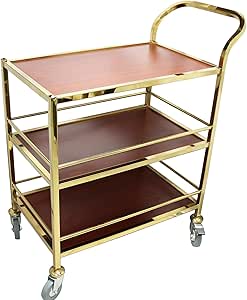 STAINLESS STEEL 3 LAYER SERVICE TROLLEY: Buy Online at Best Price in ...