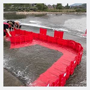 L Shaped Flood Barrier, Emergency Water Barrier Quick Installation ...