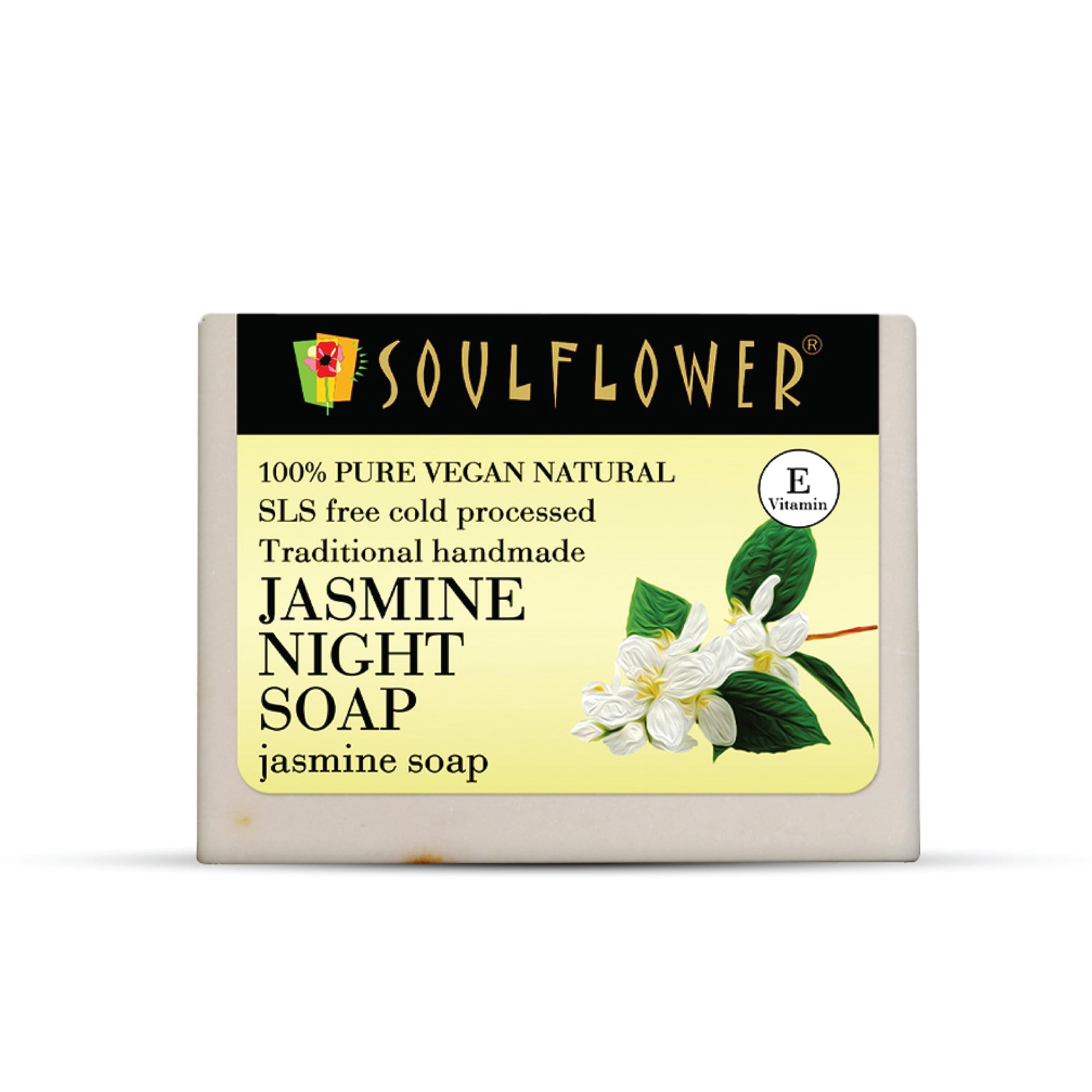 Buy Soulflower Jasmine Handmade Soap | 100% Pure, Natural & Cold ...