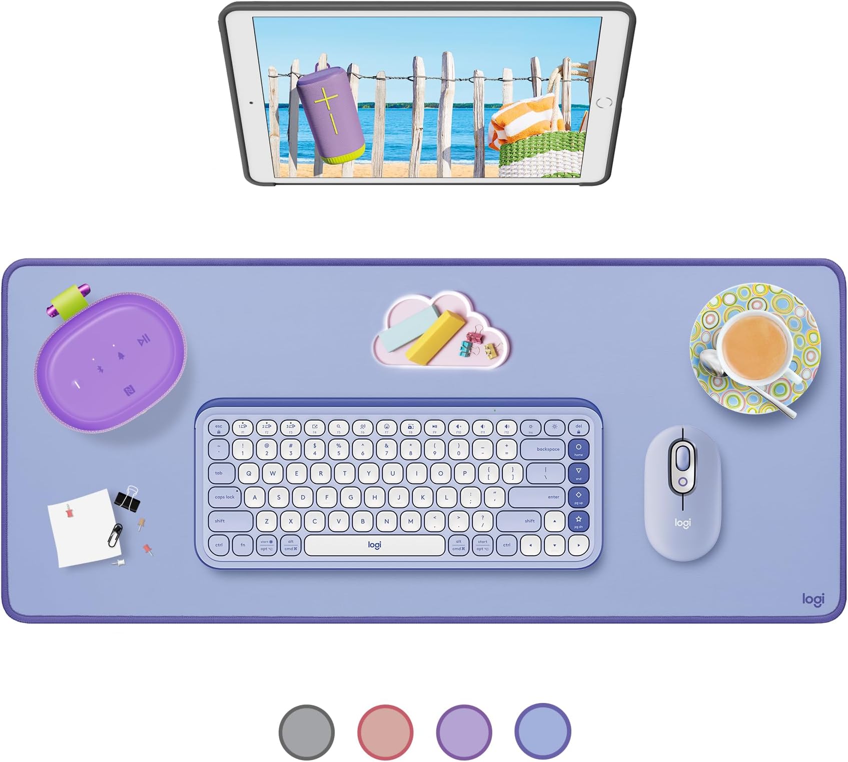 Amazon.com: Logitech Desk Mat - Studio Series, Multifunctional Large ...