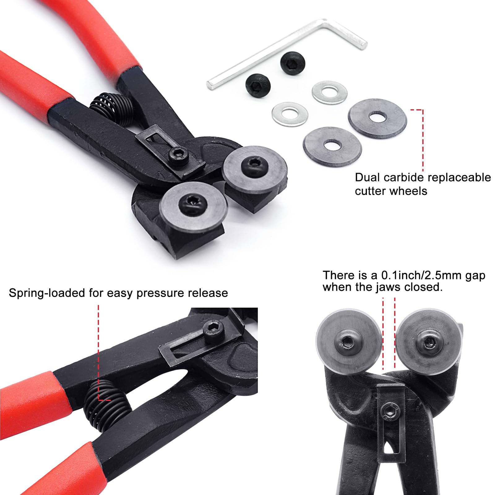 Snapklik.com : Glass Running Breaking Pliers And Glass Cutter Kit Glass ...