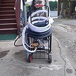 Amazon | 工進(KOSHIN) エンジン式 高圧 洗浄機 17MPa 車輪付タイプ JCE-1710 自吸 水道直結 農機具 強力 洗浄 ブラック | 高圧洗浄機本体