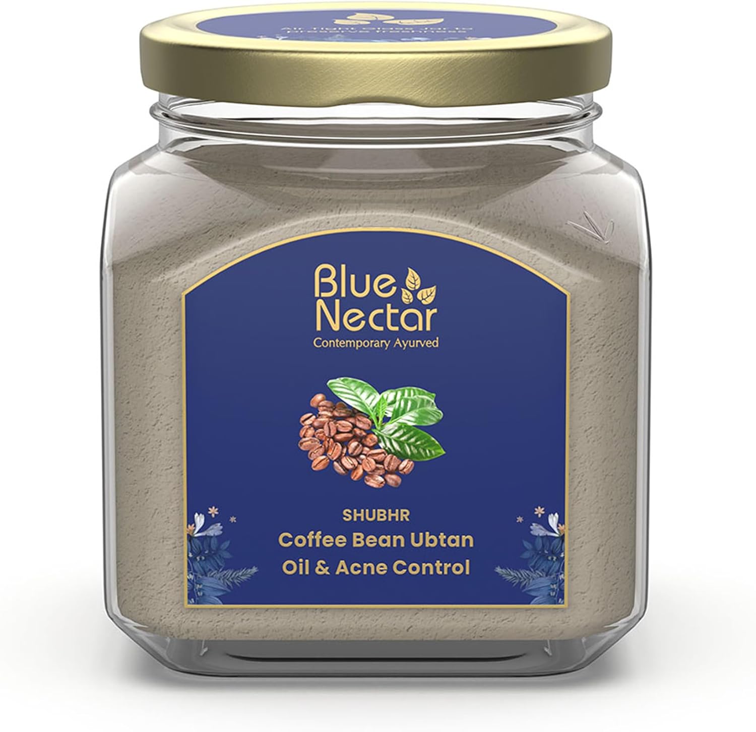 Blue Nectar Coffee Ubtan Powder with Plant Based Niacinamide for Tan ...
