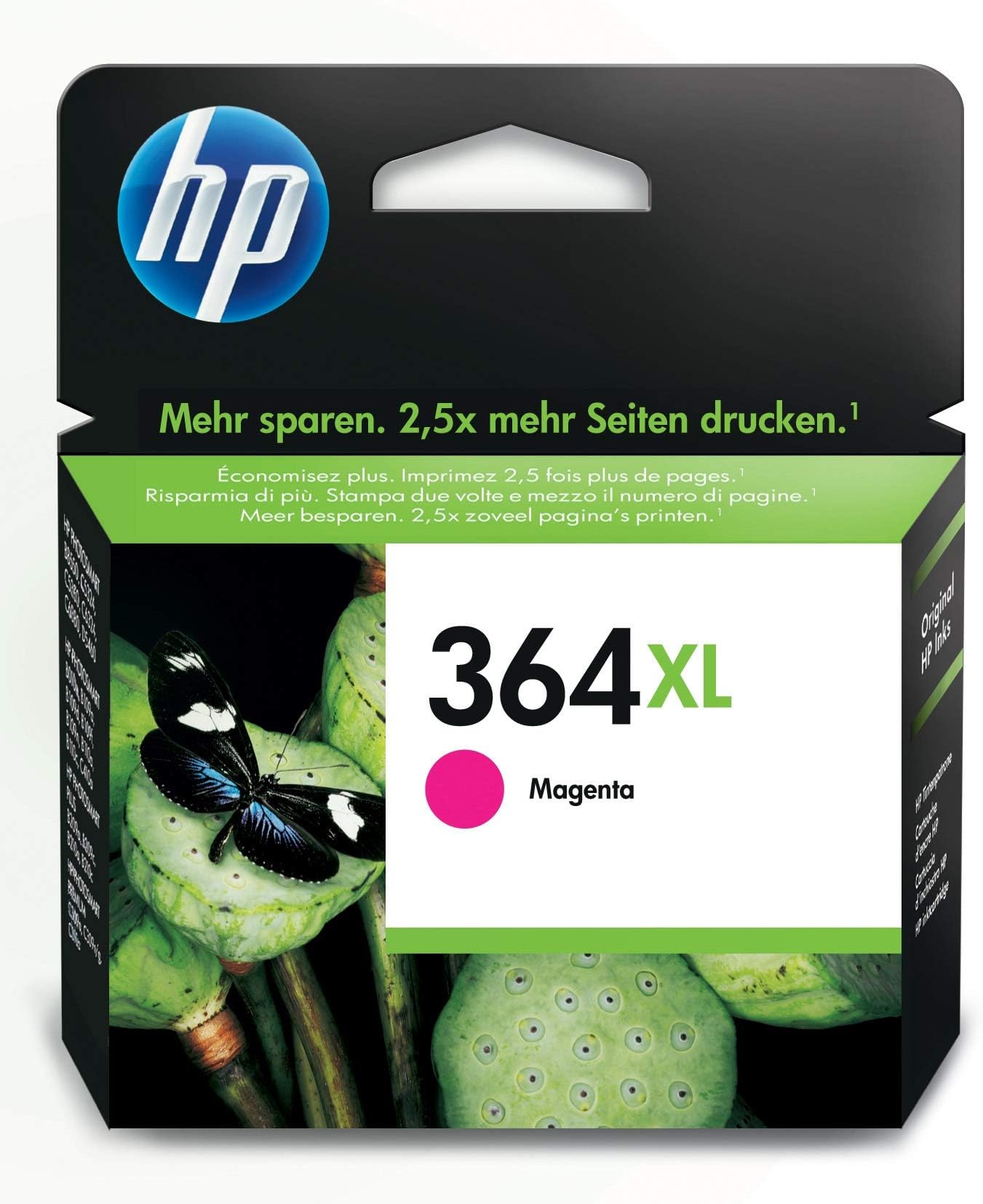 HP CB324EE 364XL High Yield Original Ink Cartridge, Magenta, Single ...