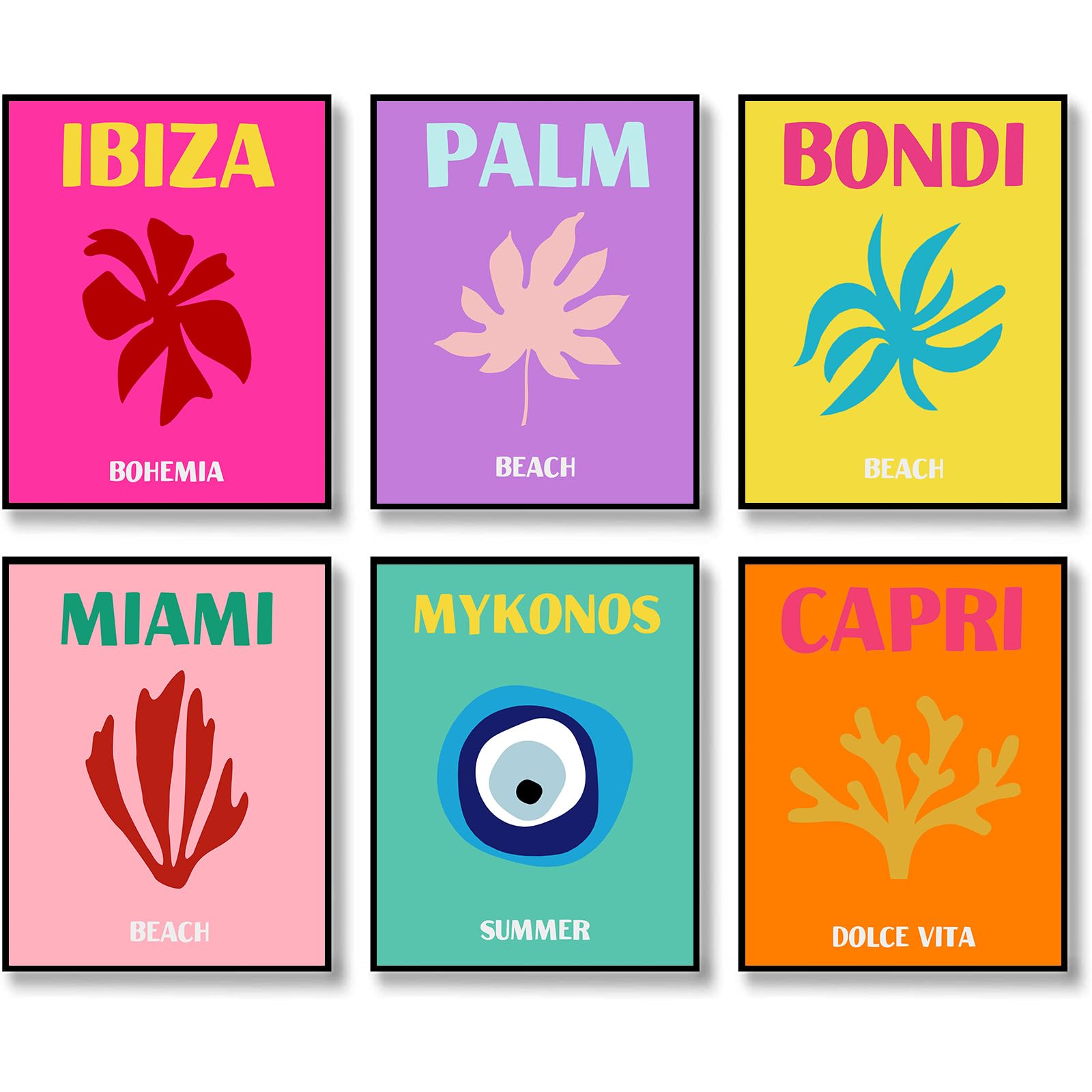 Amazon.com: Preppy Travel Wall Decor, Preppy Room Decor Aesthetic Wall ...