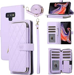 Amazon.com: Furiet Wallet Case for Samsung Galaxy Note 9 with Detachable Wrist Strap, Crossbody ...
