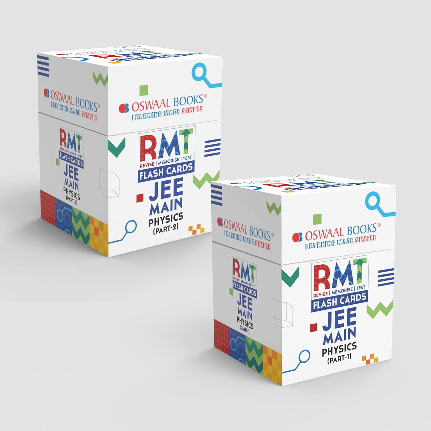 Buy Oswaal JEE Main RMT FLASHCARDS Physics (Part-1 & 2), Set of 2 Boxes ...