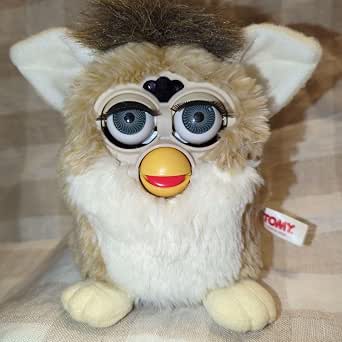 Amazon.co.jp: First Generation Furby Farby Plush Doll - Chin Bear ...
