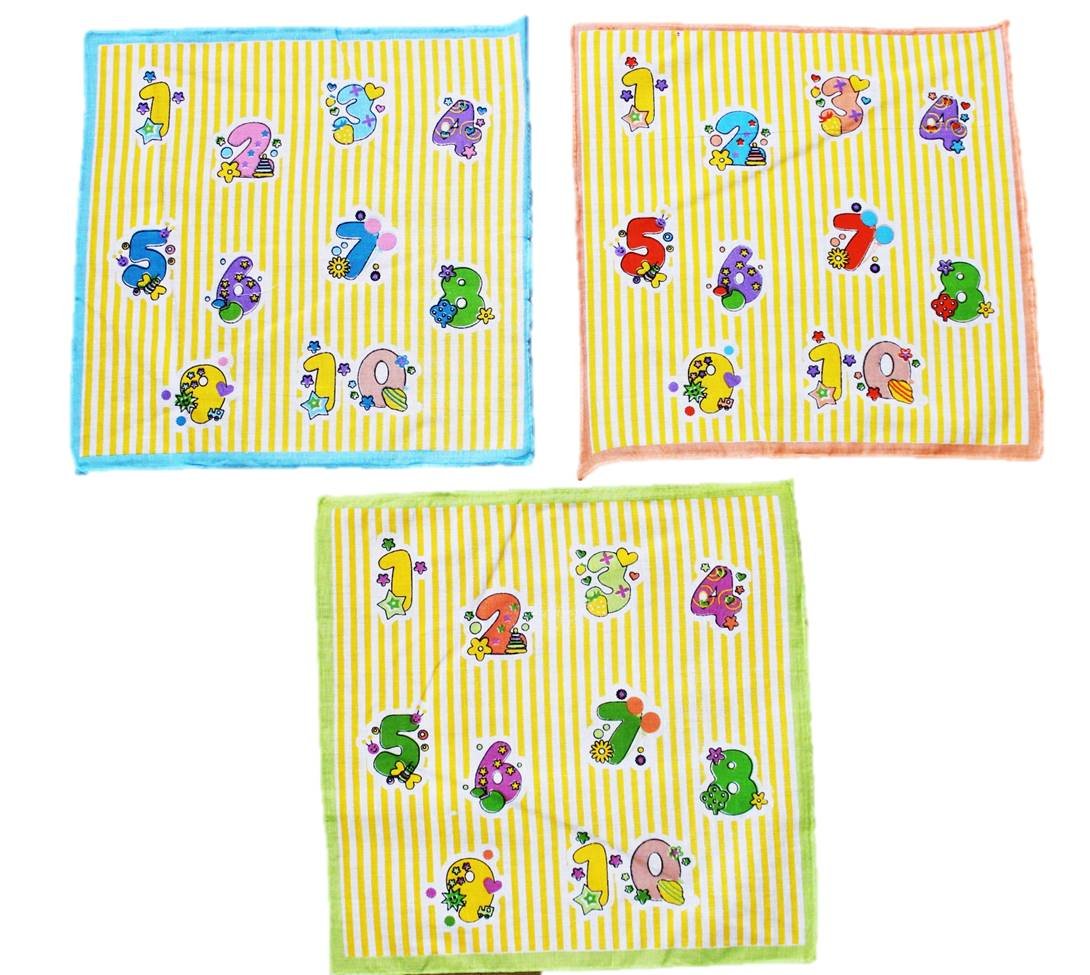 Buy Colorful Cartoon Printed Cotton handkerchiefs for Kids - Set of 12 ...