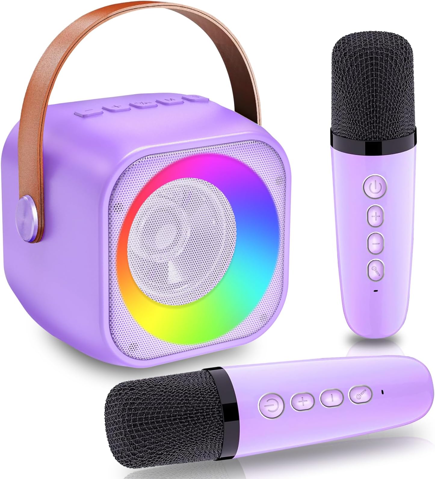 AGSTMG Mini Karaoke Machine for Adults Kids Portable Bluetooth Speaker ...