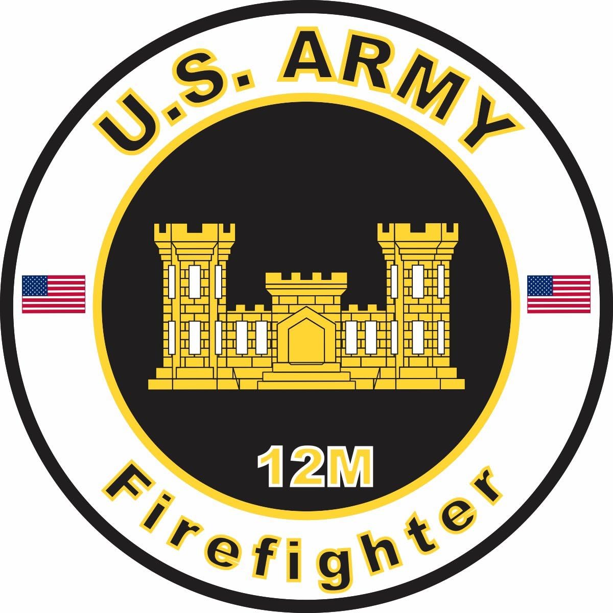 Amazon.com - US Army MOS 12M Firefighter 3.8 Inch Decal