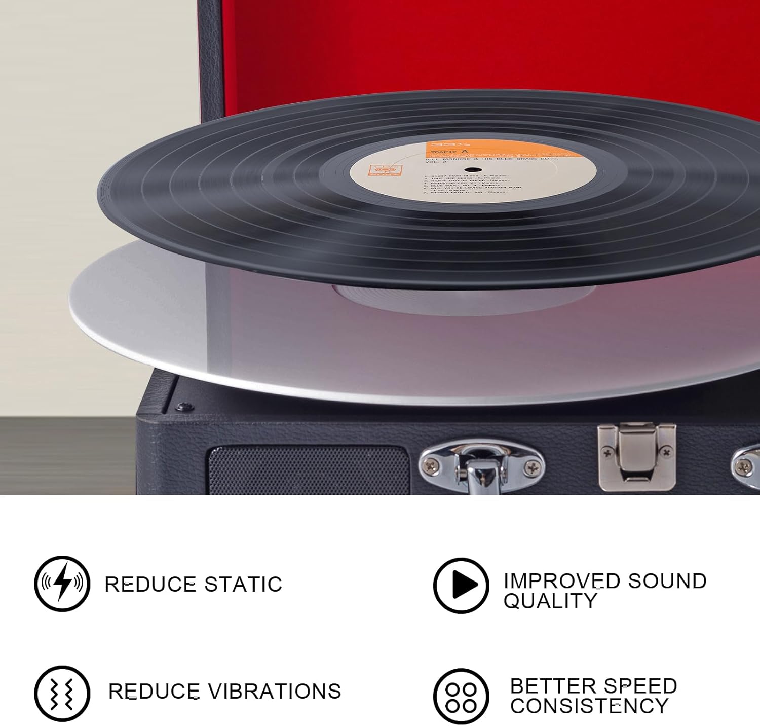 Slip Mat For Turntable Acrylic Turntable Mat, 12" Slip Mat For Vinyl ...