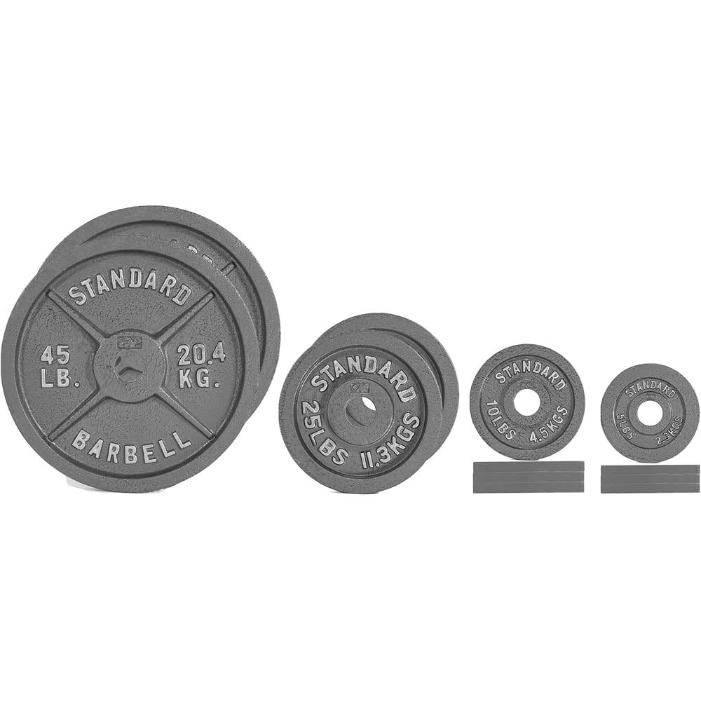 $42/mo - Finance CAP Barbell 2-Inch Olympic Cast Iron Plate Weight Set ...