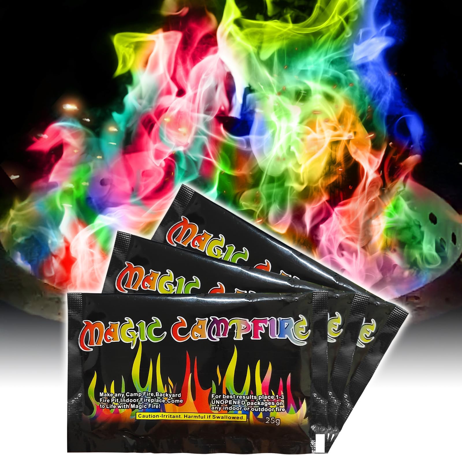Amazon.com : HGD（12 Pack） Magic Campfire Fire Color Changing Packets ...