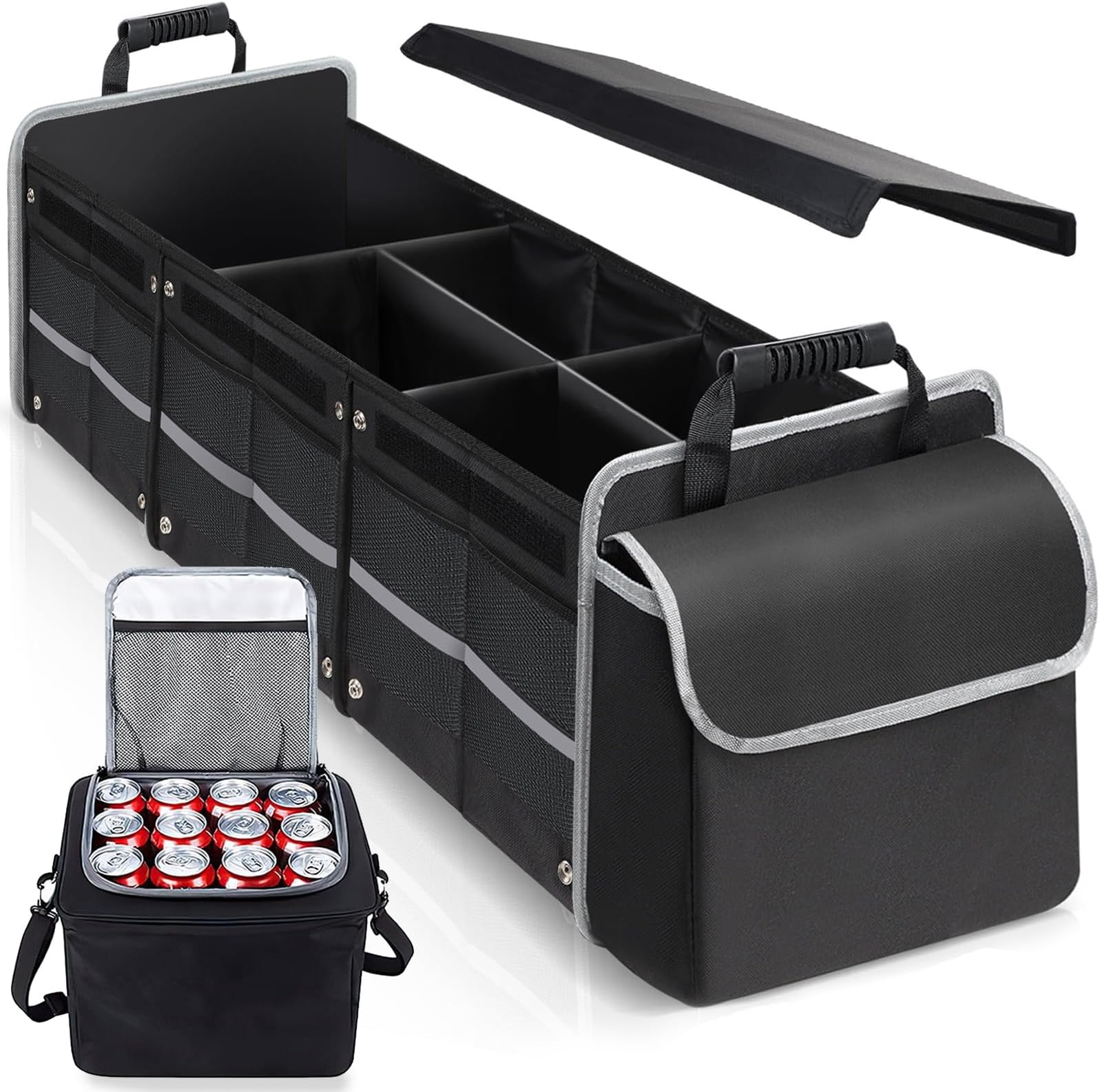 Amazon.com: ACEMAC Car Trunk Storage Organizer, Collapsible Trunk ...
