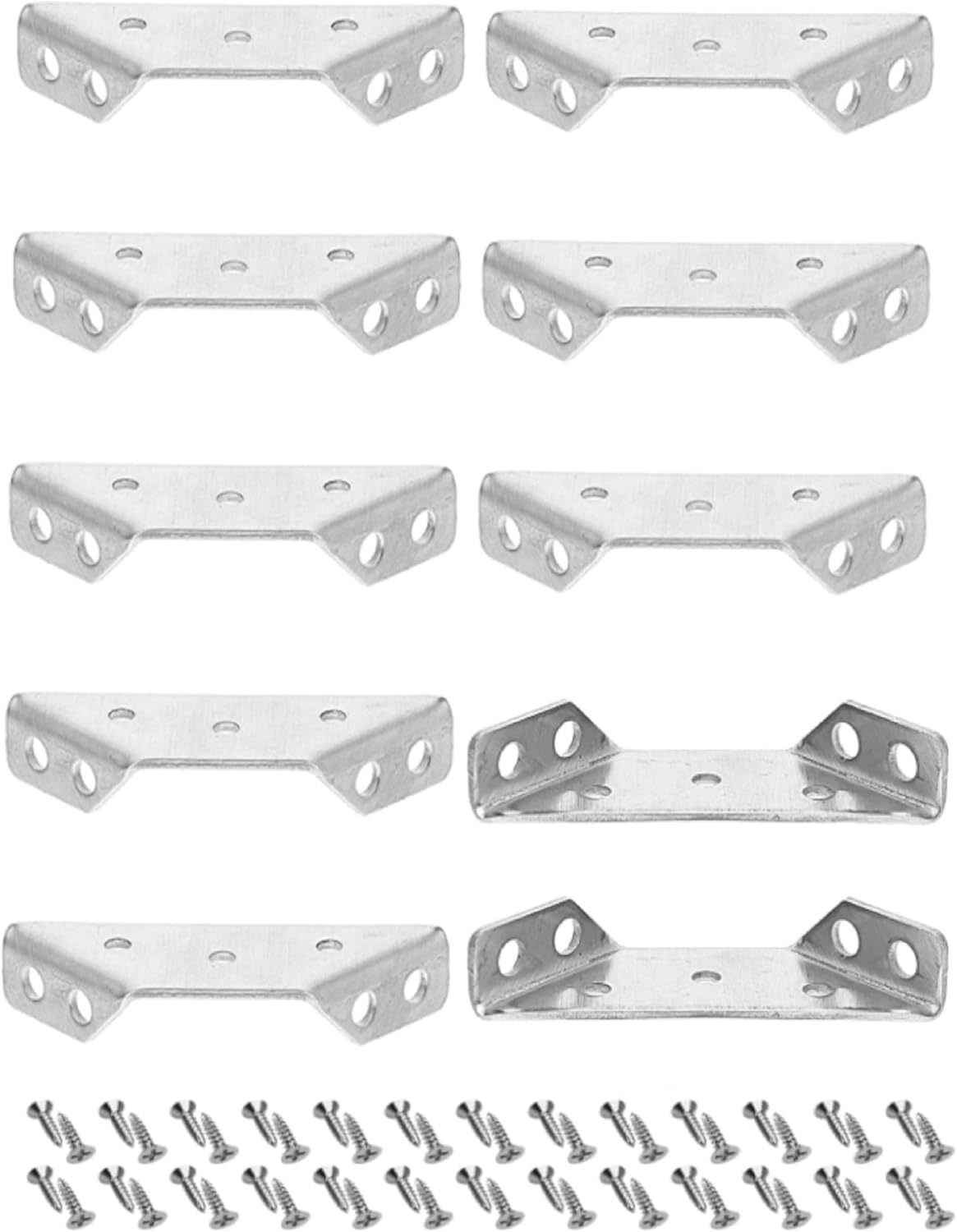 Amazon.com: Tang.10pcs Stainless Steel Corner Code Fixed on Three Sides ...