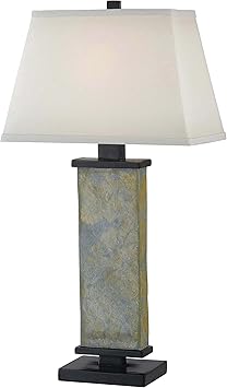 Kenroy Home 21037SL Hanover Table Lamp, Natural Slate, Table Lamps ...