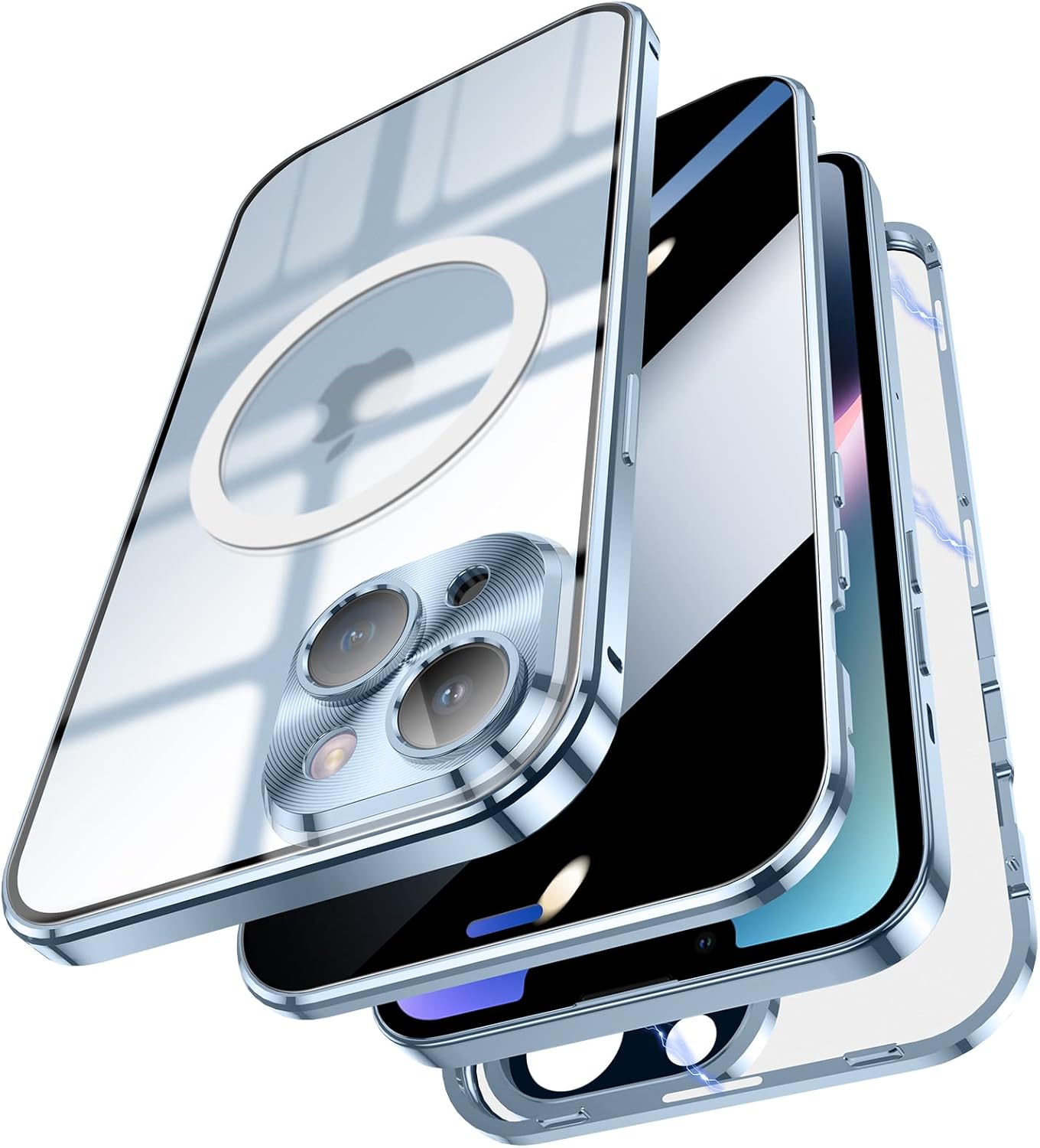 Jonwelsy Anti Peeping Case For Iphone 14 Plus Double Sided