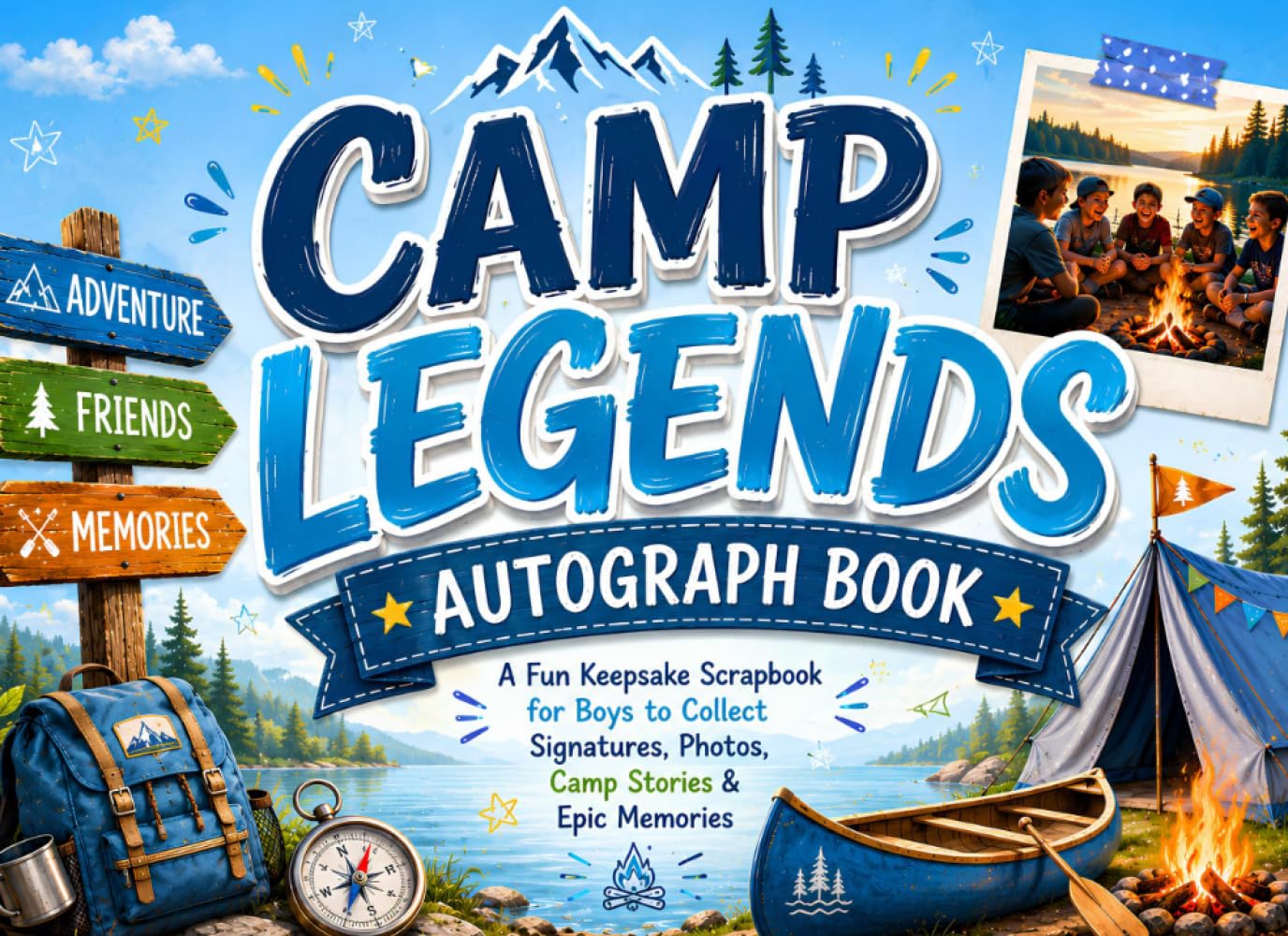 Amazon.com: Camp Legends Autograph Book: A Fun Keepsake Scrapbook for ...
