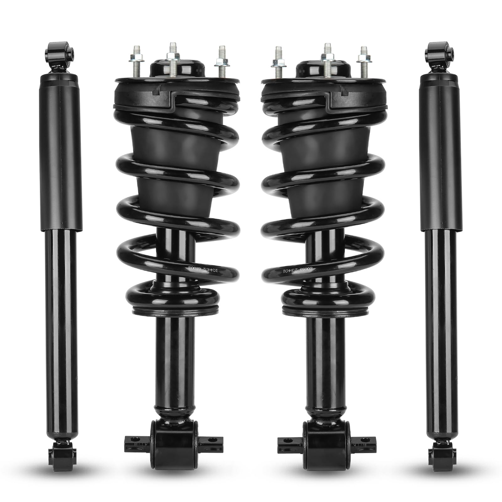 Amazon.com: Front & Rear Left and Right Side Struts w/Coil Springs ...
