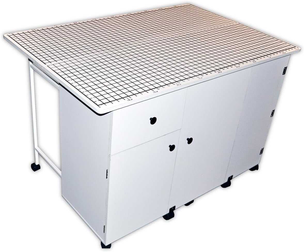 Amazon.com: Arrow Dixie Adjustable Cutting Table - White : Arts, Crafts ...