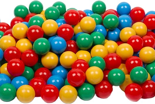 MISIOO Balls for Ball Pit – Pack of 500, Diameter 6 cm, Multicoloured ...