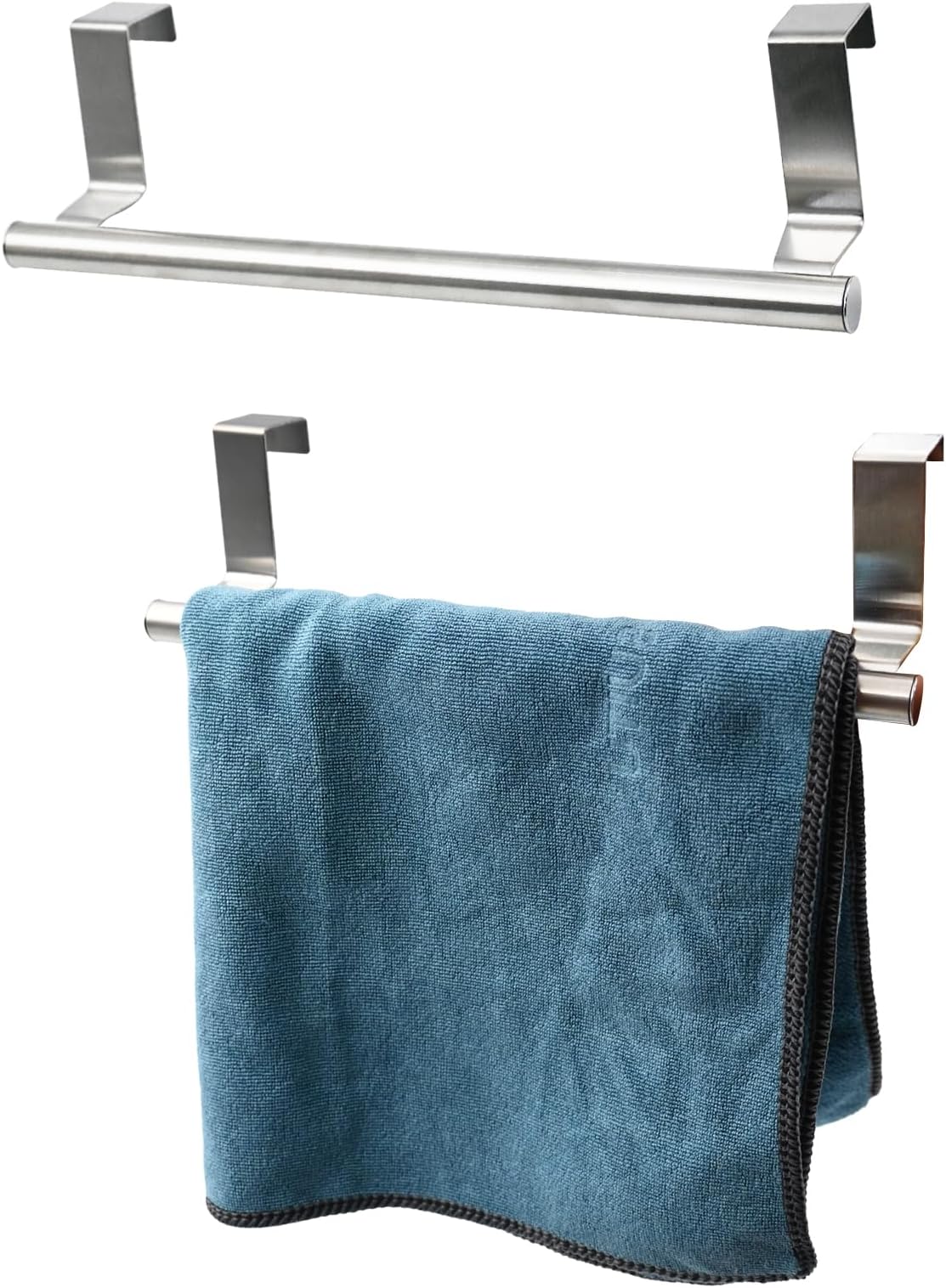 Amazon.com: Towel Rack for Cabinet, Stainless Steel Kitchen Over The ...