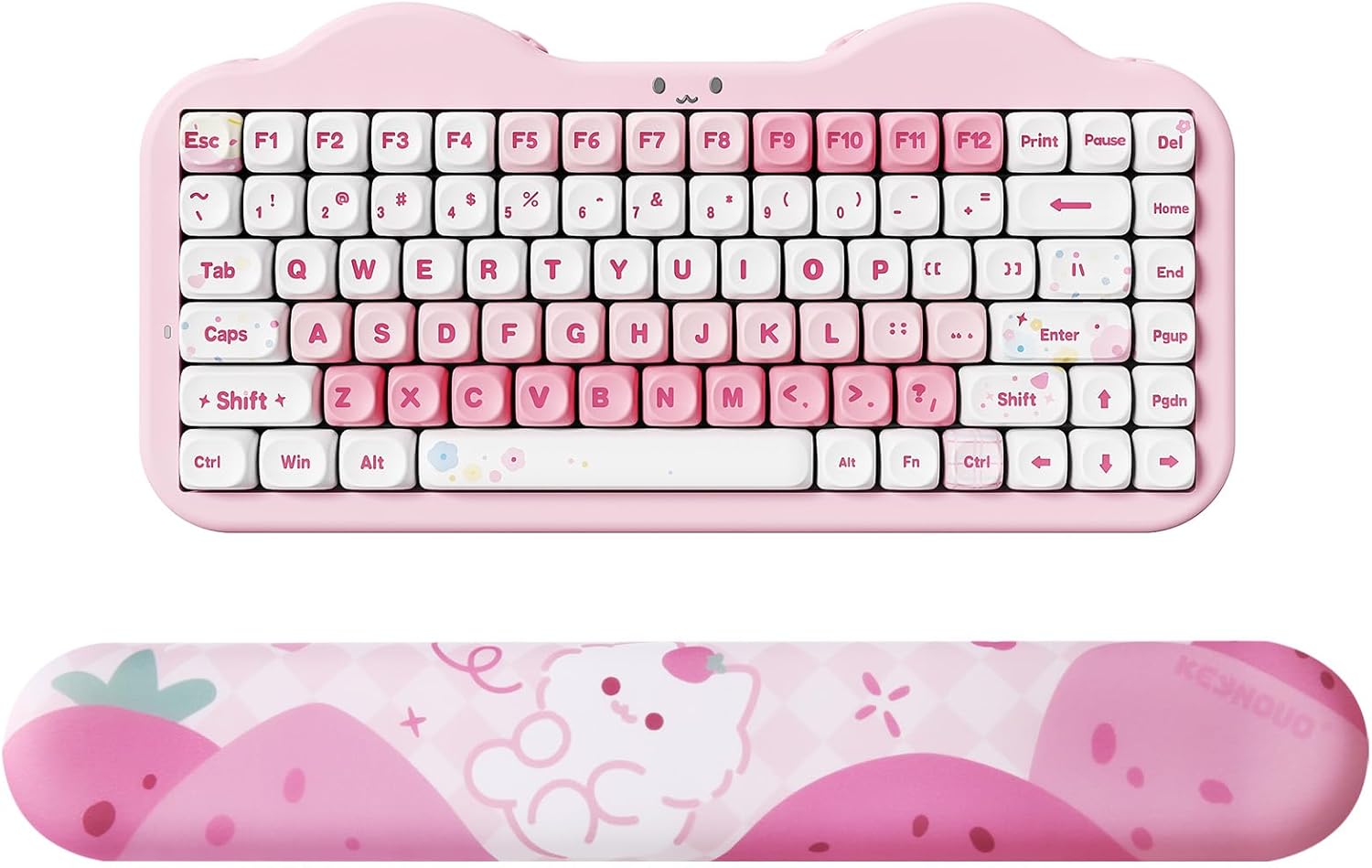 Amazon.com: YUNZII C75 Wireless Mechanical Keyboard(Pink, Candy Switch ...