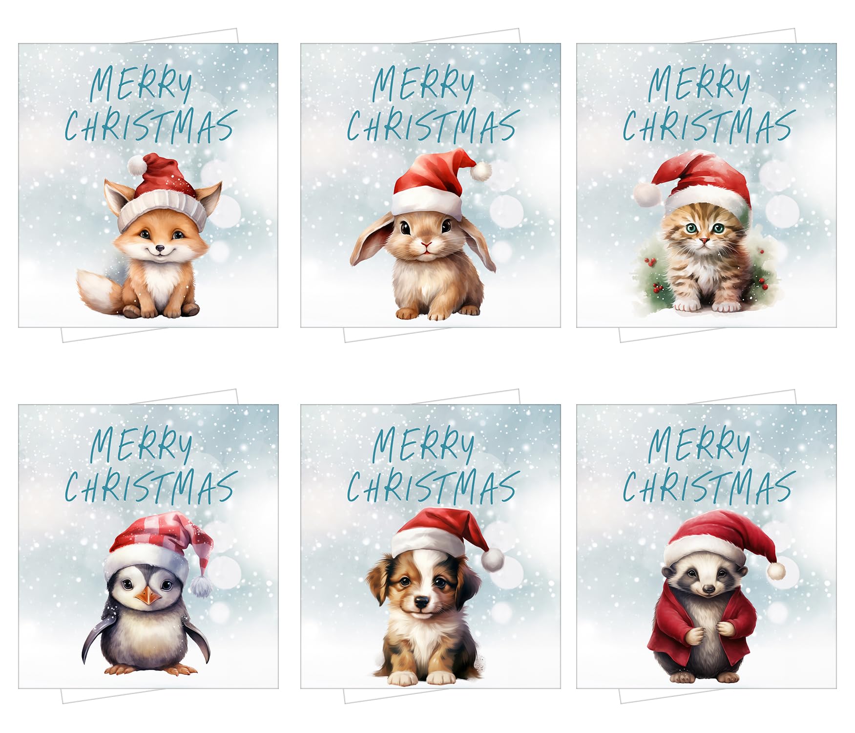Charity Christmas Cards | 30 Pack Xmas Cards Multipack | 6 Cute ...
