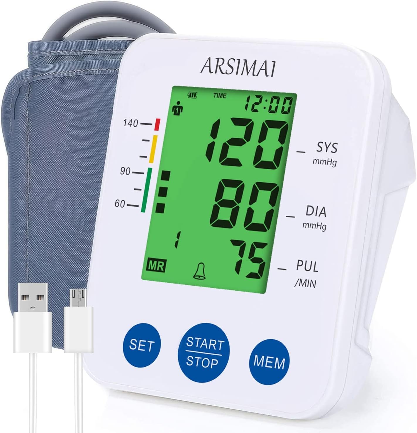 Amazon.com: Blood Pressure Monitor Accurate Automatic Upper Arm High ...