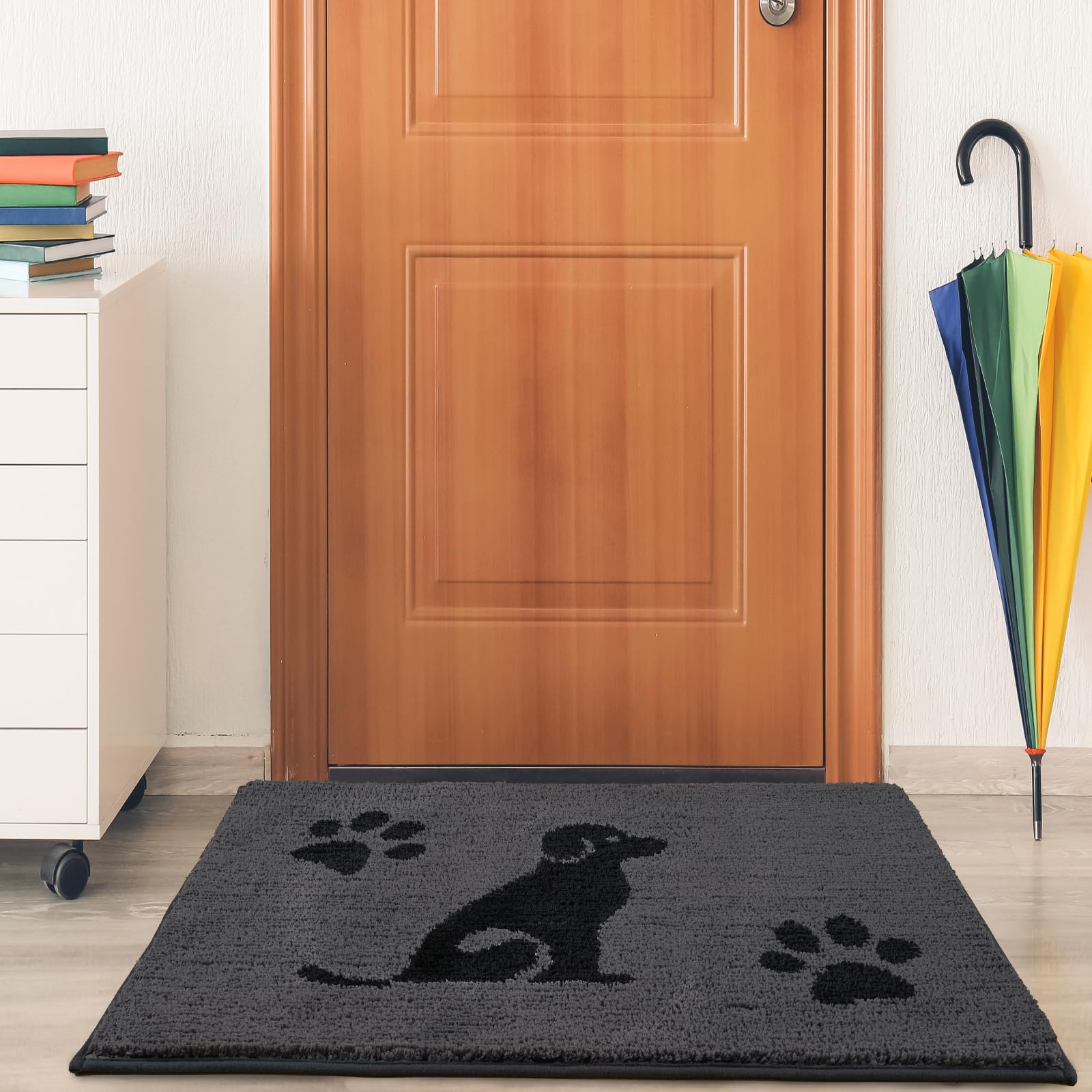 Indoor Door Mat, 24"x36", Non-Slip Absorbent Resist Dirt Entrance Mat ...