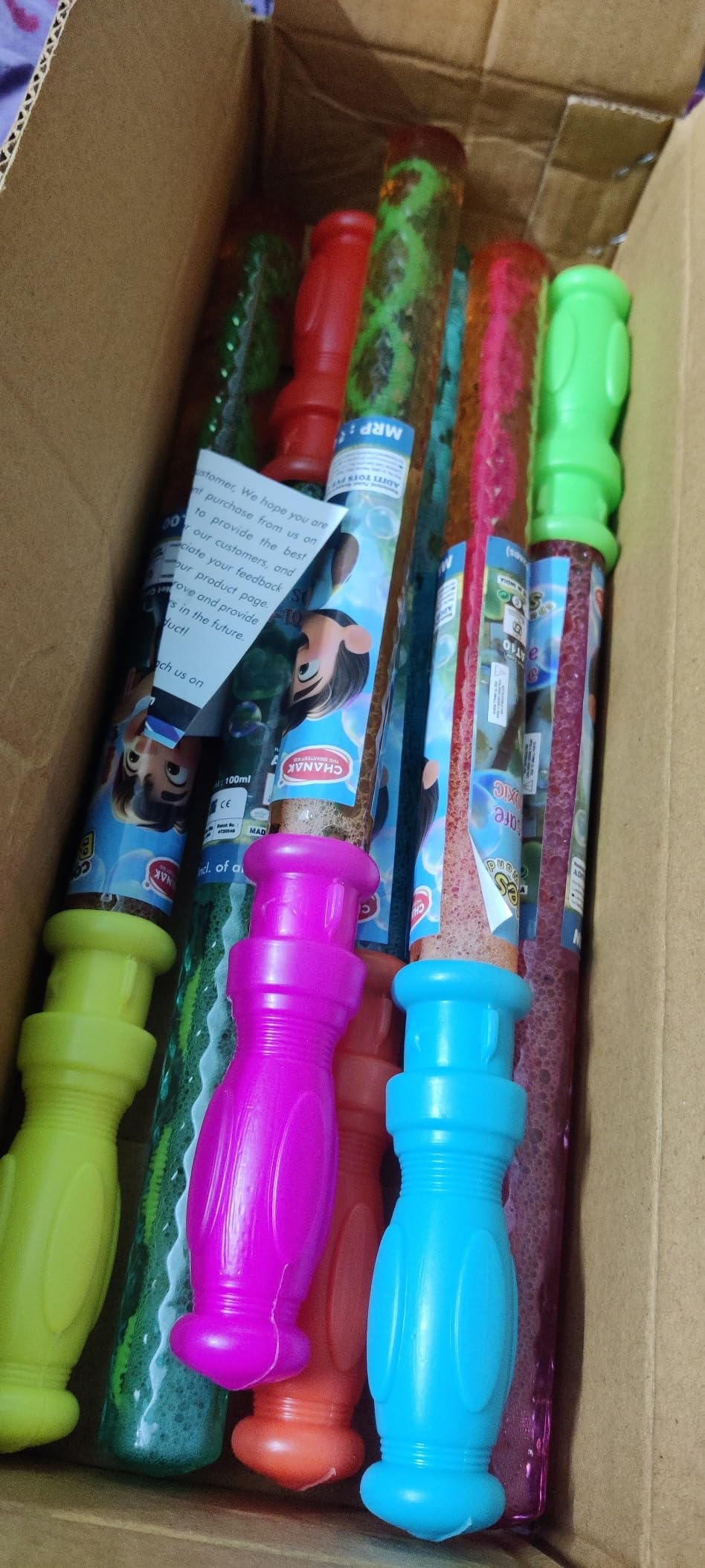 Buy Aditi Toys Premium Bubble Wands, Pack of 6 Bubble Sticks for Kids ...