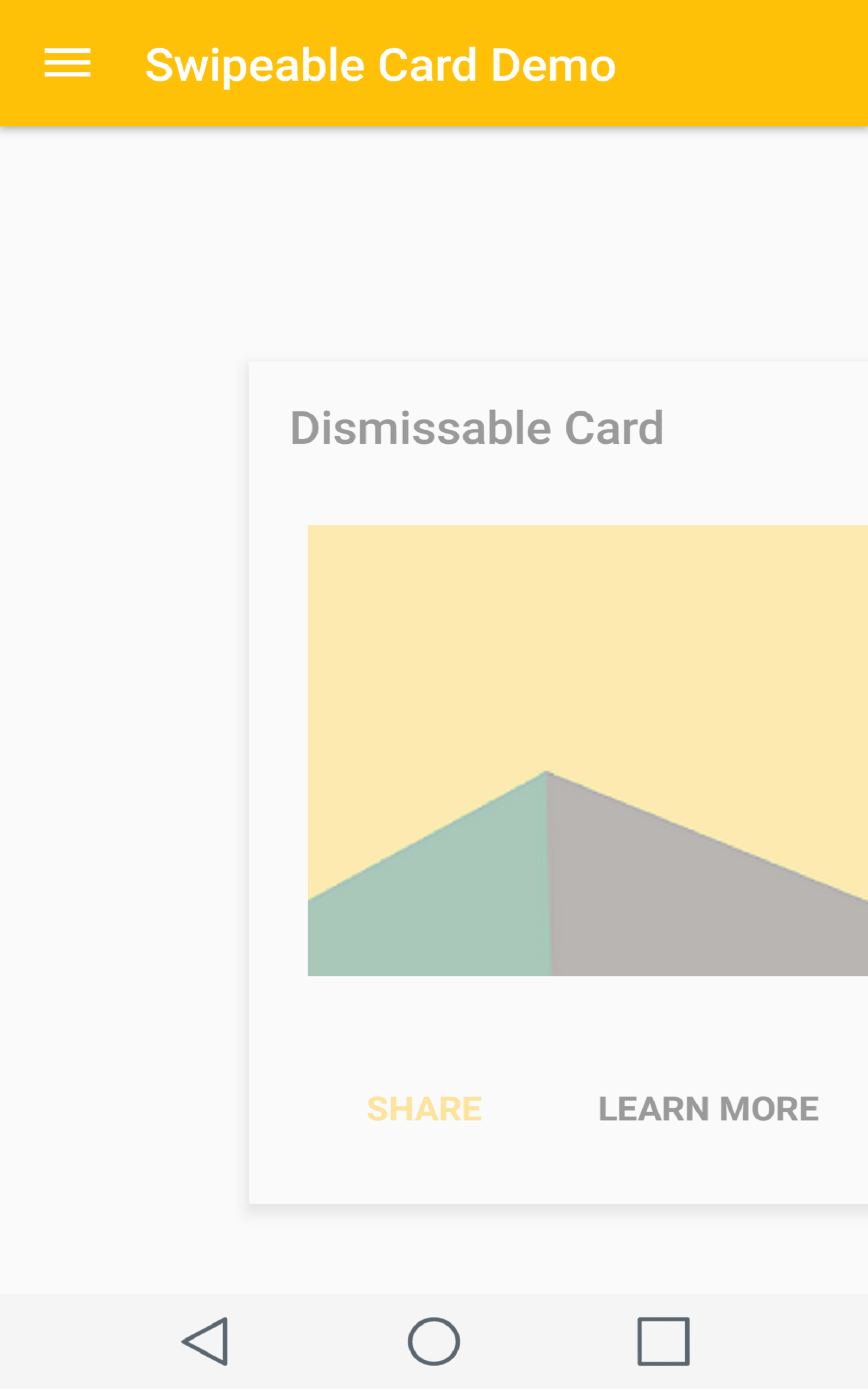 Swipeable Card Demo-Amazonアプリストアのアプリ