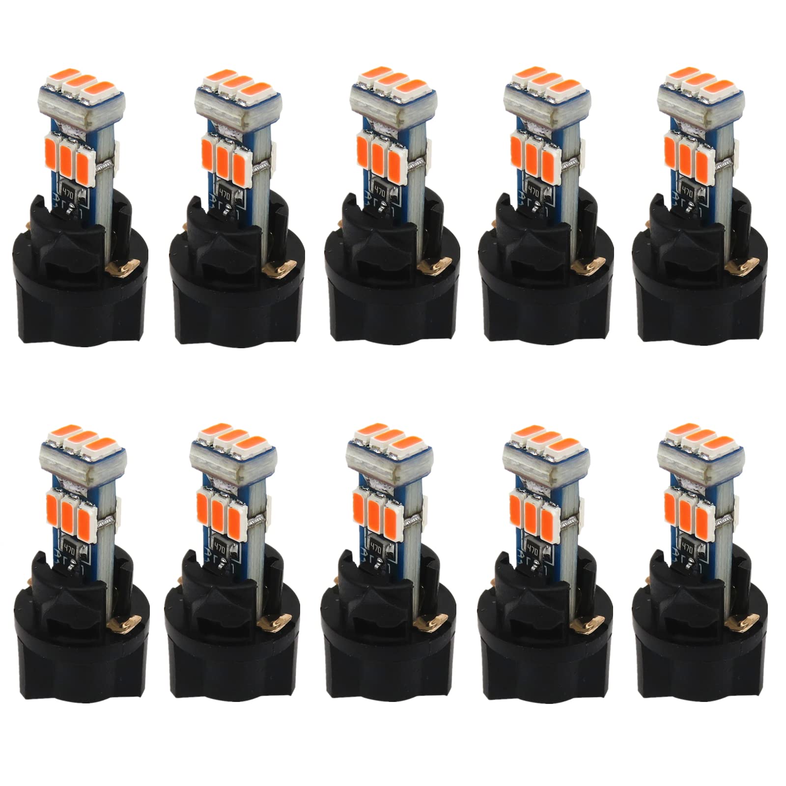 Amazon.com: WLJH Super Bright Red T5 Dashboard Light Bulbs Car ...